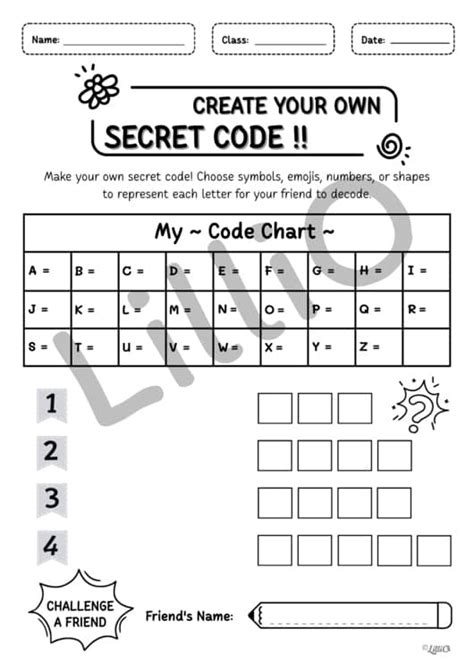 Back To School Secret Code Worksheets Number Emoji And Mixed Codes Grades 1 3