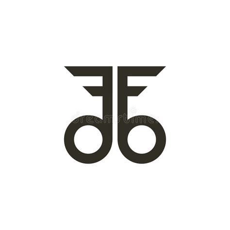 Letter Db Key Symbol Simple Symmetric Logo Vector Stock Vector Illustration Of Network