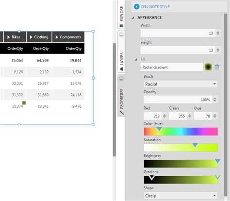 Using A Table Visualization Data Visualizations Documentation