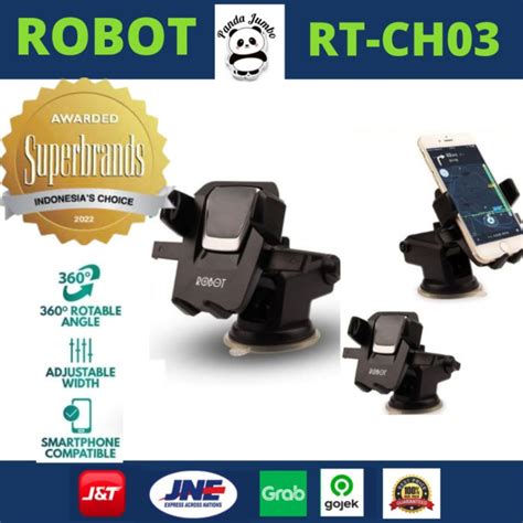 Jual Car Stent Robot Rt Ch03 Rotatable 360 Hitam Kota Surabaya Panda Jumbo Tokopedia