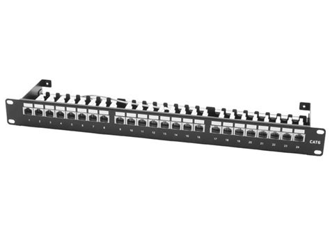 Cold Rolled Steel Cat Shielded Patch Panel Screened A B Way Patch Panel