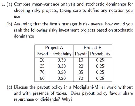 A ﻿compare Mean Variance Analysis And Stochastic