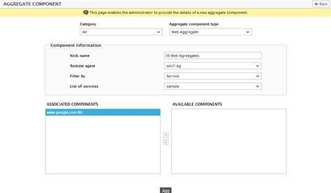Creating An Aggregate Component Using Any Managed Component Of A Type