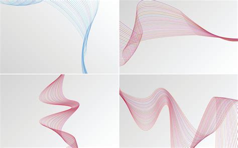 Wave Curve Abstract Vector Backgrounds For A Modern And Elegant Design 19213719 Vector Art At