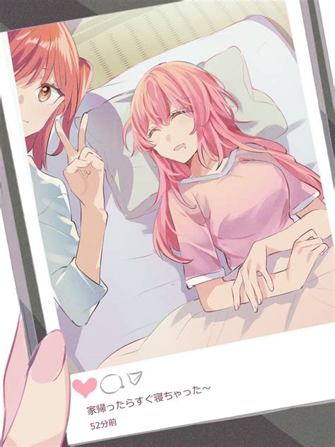 Gotoh Hitori And Kita Ikuyo Bocchi The Rock Drawn By Mikan Uji