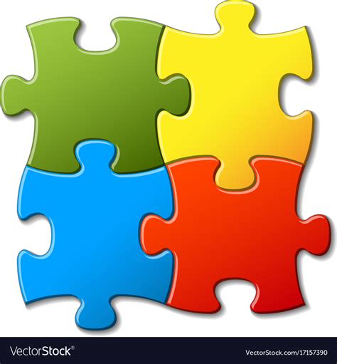 Abstract Puzzle Background Royalty Free Vector Image