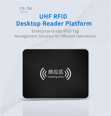 Ck D4 Uhf Rfid Tag Reader Desktop Encoding Station With 40 Tags Sec Speed Cykeo®