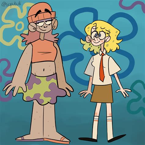 Patricia Star And Spongebabe Squareskirt