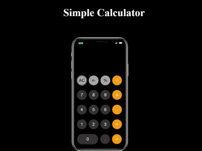 Simple Calculator Using HTML CSS Upwork