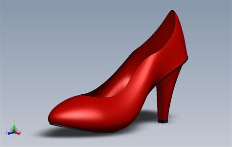 高跟鞋 SOLIDWORKS 2018 模型图纸免费下载 懒石网