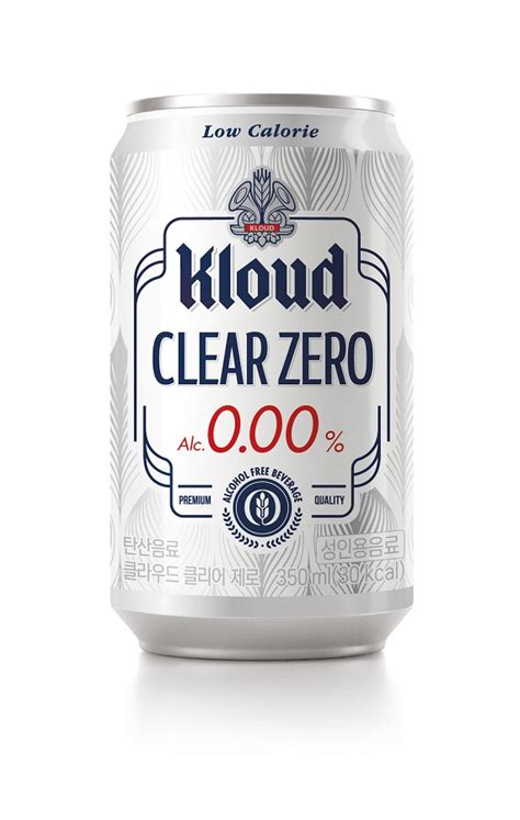 롯데칠성음료 무알코올 맥주 클라우드 클리어 제로 디자인 리뉴얼