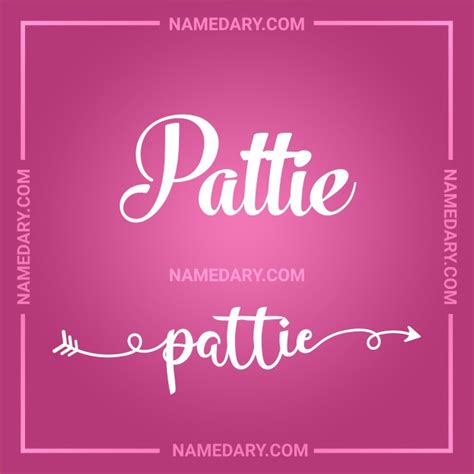 Pattie In Depth Name Meaning Popularity Trends And More Insights