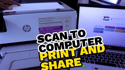 How To Scan To Computer With Hp Office Jet Pro Wifi Direct Printer Print And Share To Email