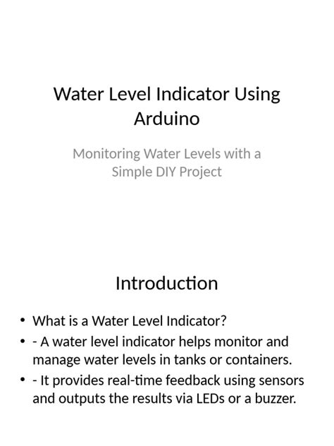 Water Level Indicator Arduino Expanded Pdf Light Emitting Diode