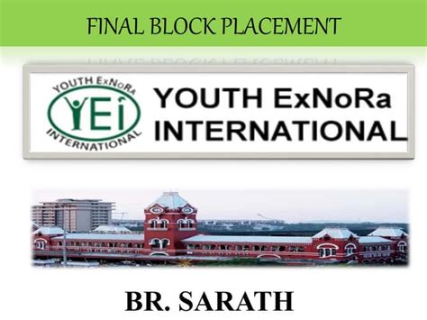 Field Work Presentation Chennai Br Sarath Thomas Chamakalayil Ppt