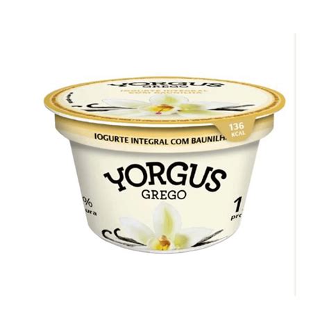 Iogurte De Baunilha Integral Grego Yorgus 130g Oba Hortifruti