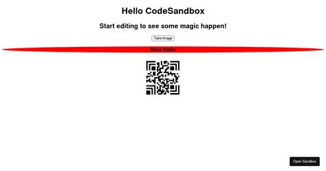 screenshot client side forked codesandbox