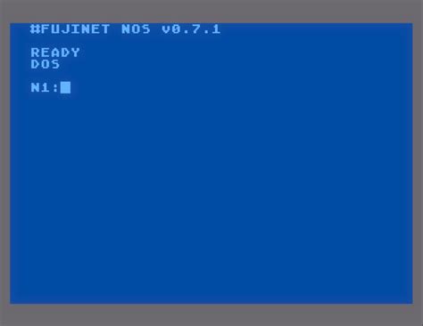 FujiNet NOS A Network Only DOS FujiNet FujiNet NOS A Network Only DOS FujiNet