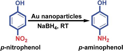 reduction of p nitrophenol to p aminophenol using au nanoparticles