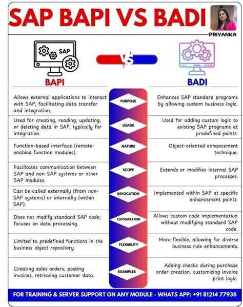 Sap Bapi Badi Sapconsulting Erp Integration Customization Tech Sapfunctional