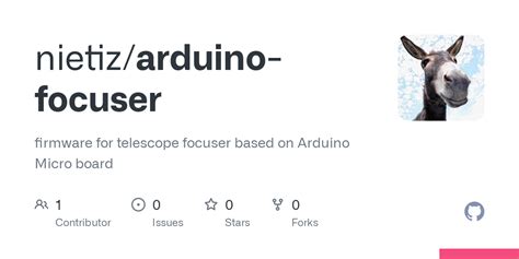 Github Nietiz Arduino Focuser Firmware For Telescope Focuser Based On Arduino Micro Board
