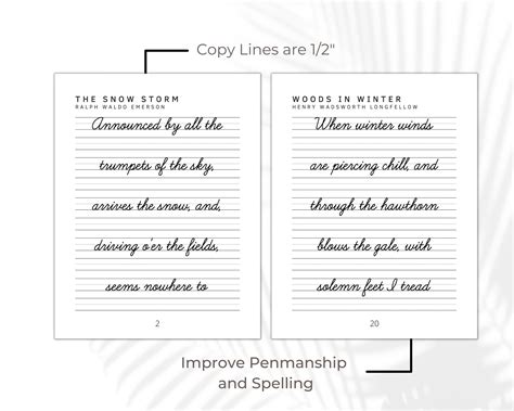 Winter Cursive Copywork And Seasonal Poetry Study Charlotte Mason Homebabeing Printable