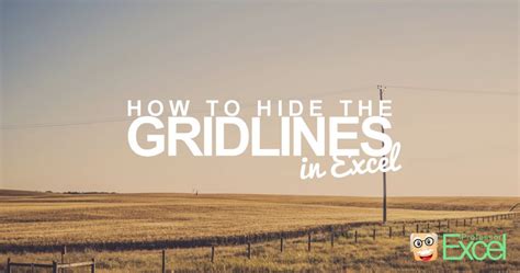 How To Hide Gridlines In Excel Expert Methods