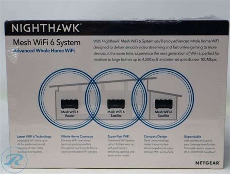 Netgear Nighthawk Mesh Wifi System Advanced Whole Home Wifi Model AX New Roller Auctions