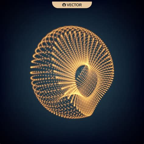 Abstract 3d Connection Structure Geometric Shape For Design Molecular
