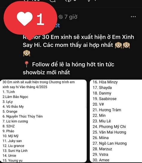 Lan truyền danh sách nghệ sĩ Em Xinh Say Hi Có tlinh Thùy Tiên và còn ai nữa