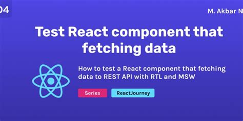 test react component that fetching data r devto