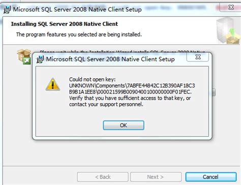Sqlserver 2008 R2 安装报错：could Not Open Key：unknown Csdn社区