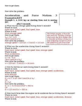 Motion With Acceleration Solving Problems Algebraically And Graphically
