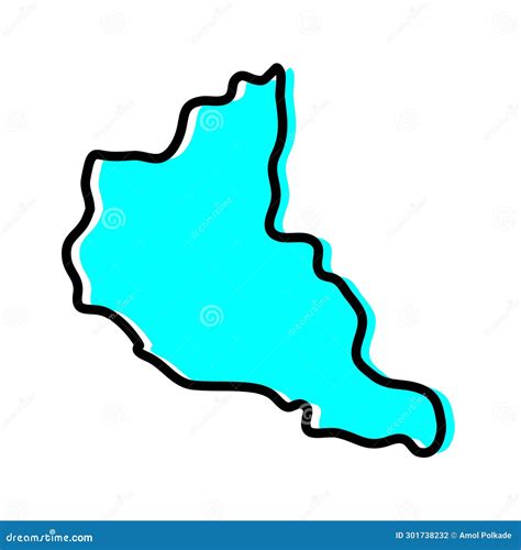 Eritrea Vector Map Silhouette 354068869