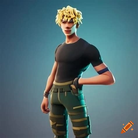 Male Fortnite Character With Blonde Curly Hair On Craiyon