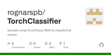 Github Rognarspbtorchclassifier Sample Using Torchsharp Rnn To