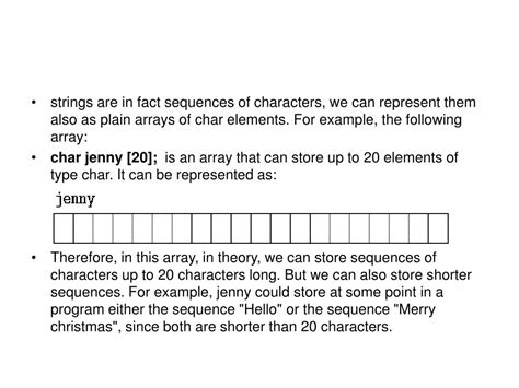 Ppt Exploring Character Sequences And Arrays In Programming Powerpoint Presentation Id6166030