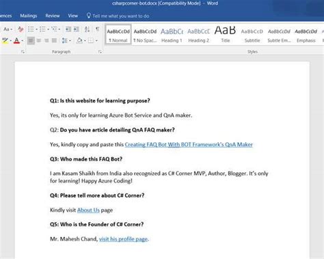 Building Intelligent C Corner Faq Bot Using Qna Maker And Azure Bot
