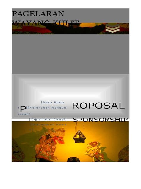 Dokumen Tips Proposal Pagelaran Wayang Kulit Dalam Rangka