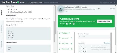 Hariharan R On Linkedin Day97 100daysofcodechallenge Cprogramming Codingchallenge Hackerrank