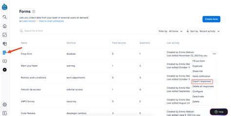Exporting Form Data Dailybot Academy