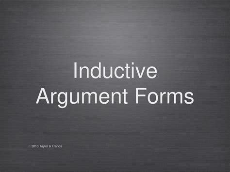Inductive Argument Forms Ppt Download