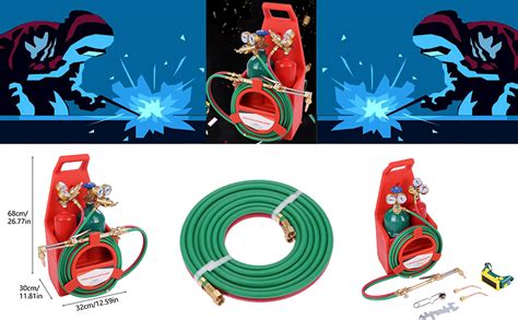 Portable Oxygen Acetylene Torch Kit Professional Oxy Acetylene Welding And Cutting