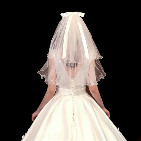 롱리본 2단 숏베일 나드리야