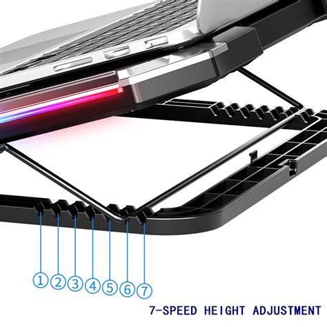 Nuoxi Gaming Laptop Kylare Sex Fläktar Led Skärm T Vicedeal