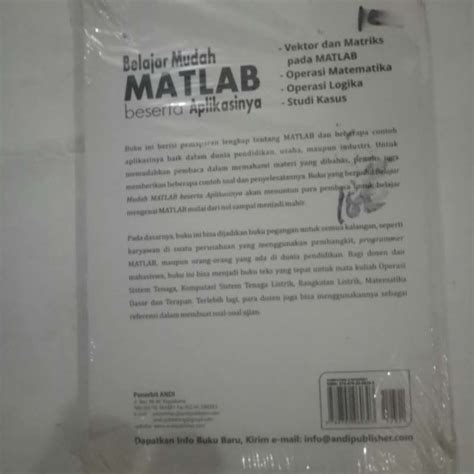 Promo Ori Mudah Belajar Matlab Beserta Aplikasinya Bonus Cd Diskon 26
