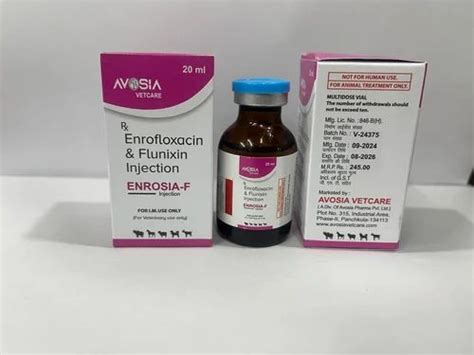 Enrofloxacin And Flunixin Meglumine Injection 20 Ml At ₹ 245 Piece In Bathinda