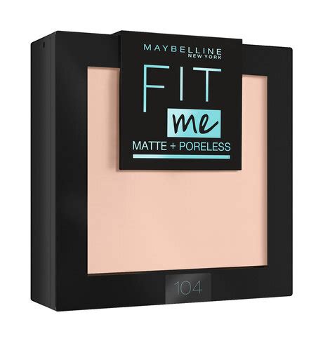 MAYBELLINE NEW YORK Пудра компактная Fit Me матирующая, 9 г, 104 Светло ...