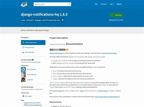 Django Notifications By Django Notifications A Django Template Built At Lightspeed