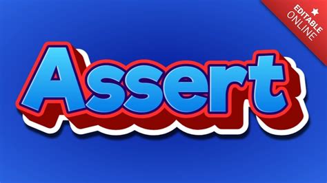 Assert Superman Blue Red 3d Text Effect Generator